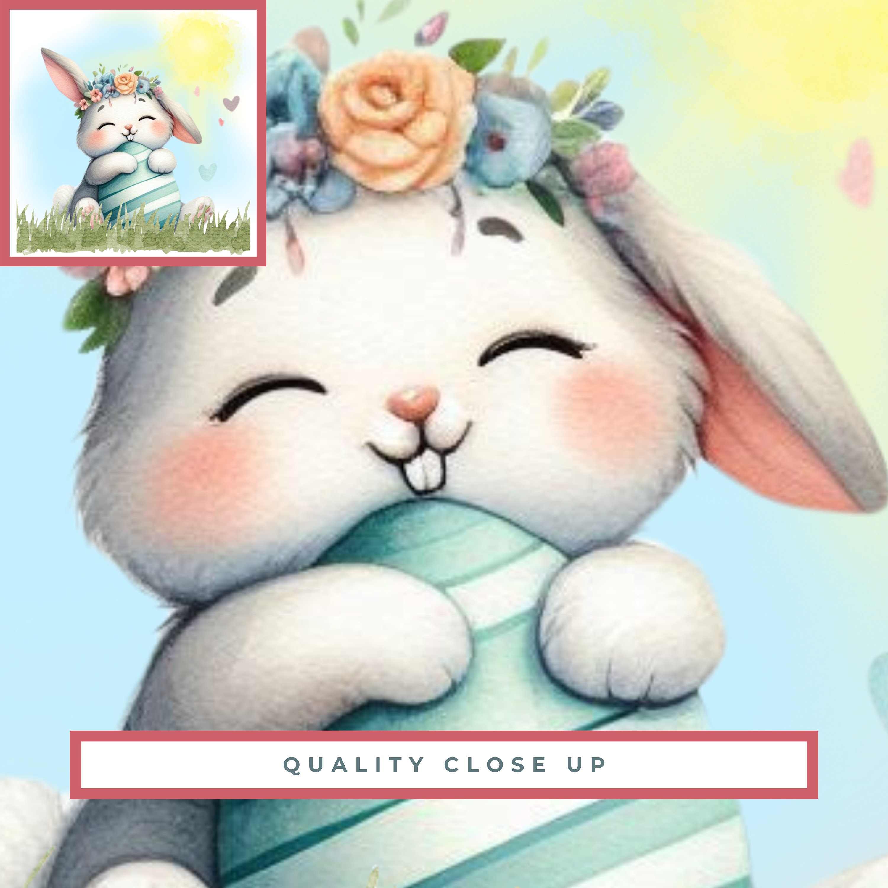 Easter Bunnies Digital Instant Download for DTF Transfers and ...