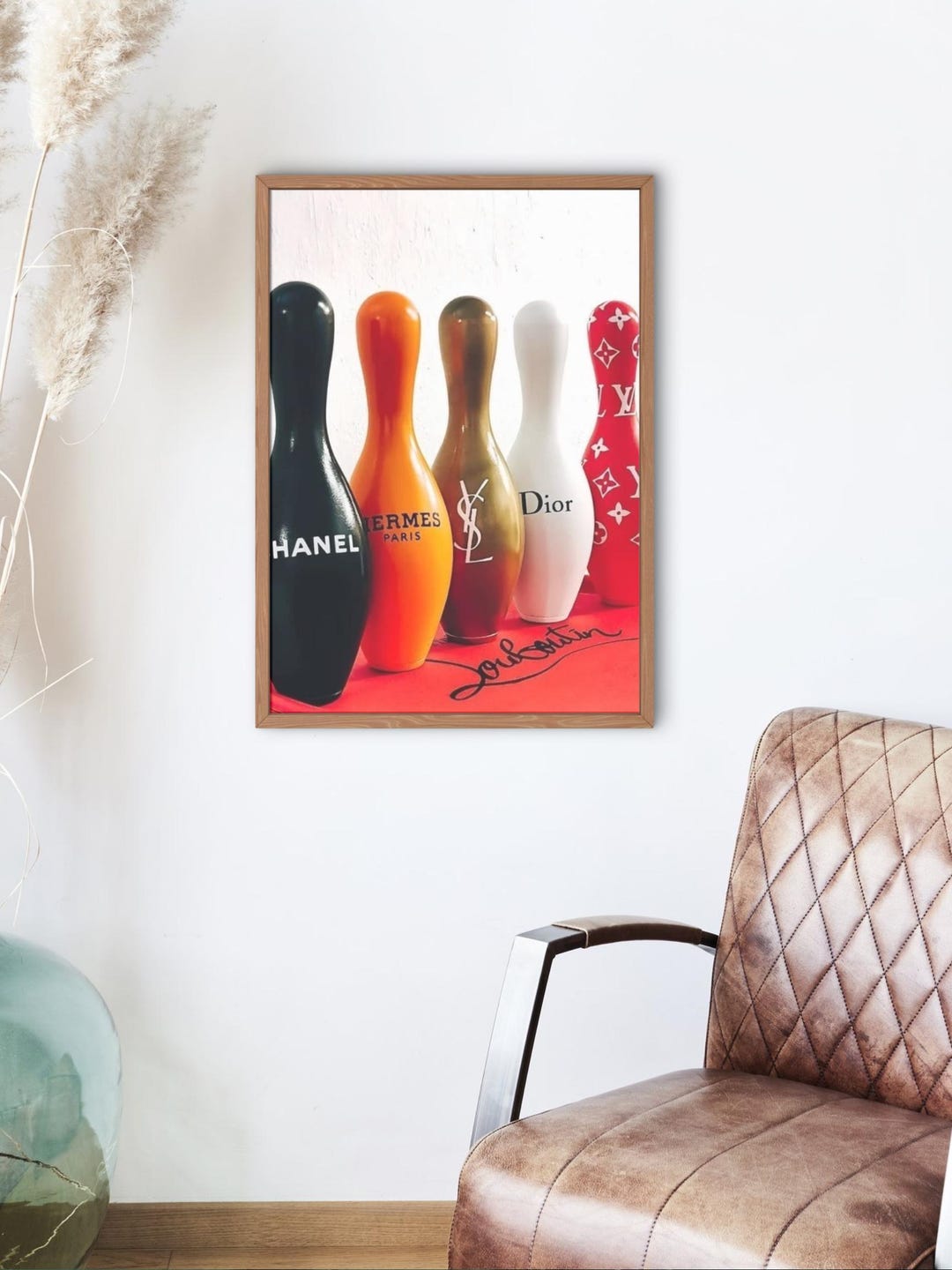 Designer Multi Bowling, Poster Print, Canvas Print, Boho, Lucky ...