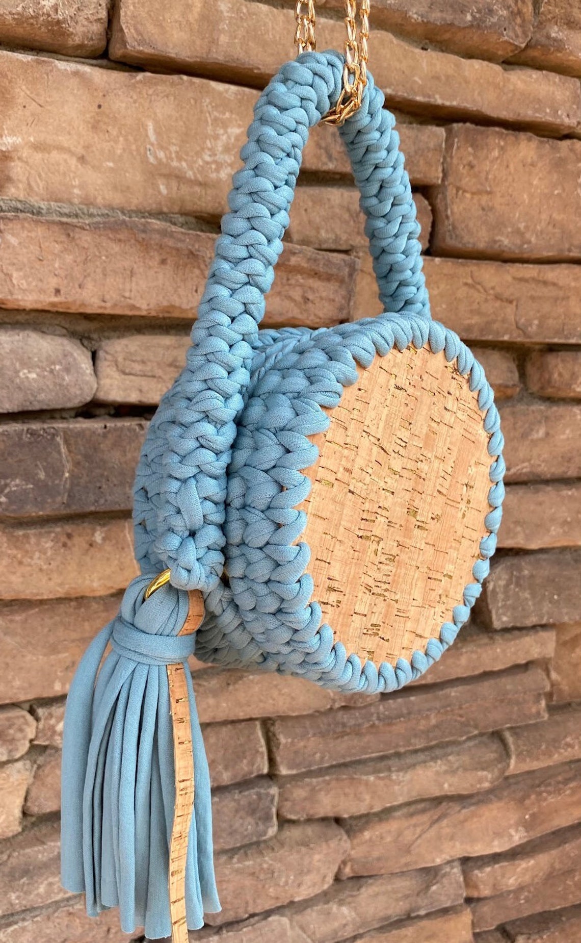 Mini Gold Spec Crochet Bag "cutie Circle" / Crochet Round Bag / Clutch ...