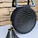 Black Mini Purse "cutie Circle" / Crochet Round Bag / Clutch Purse ...