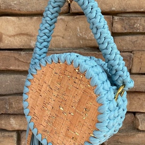 Mini Gold Spec Crochet Bag "cutie Circle" / Crochet Round Bag / Clutch ...