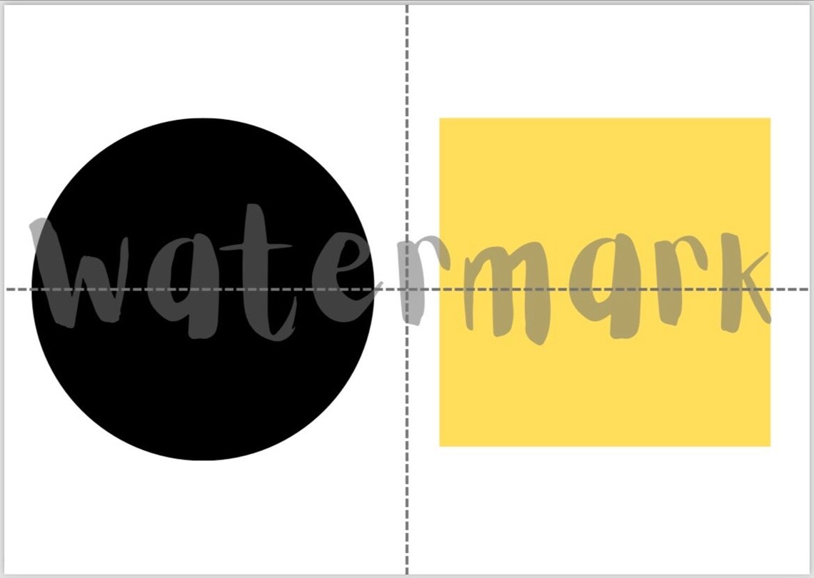 Color and Shape Match Cards - Etsy