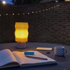 Smart 3D Printed Modern Table Lamp With Minimalist Design for Soft ...