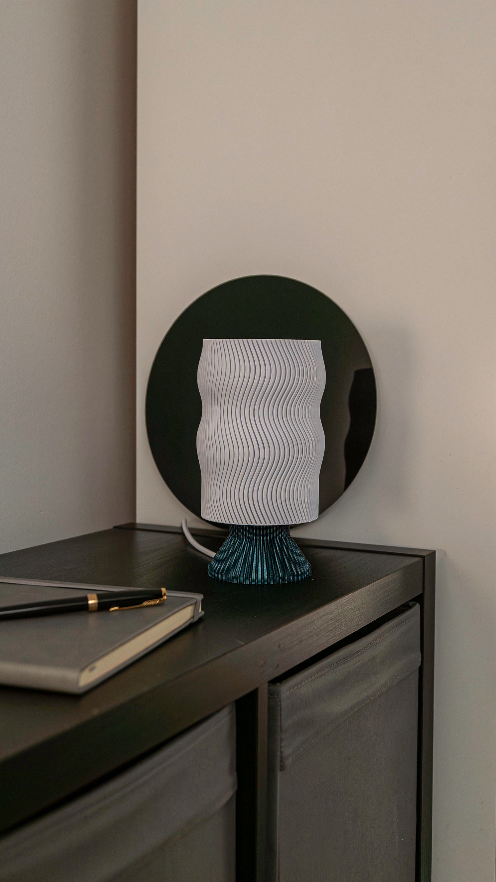 Flow Cone Frost Lamp Modern 3D Printed Table Lamp for Home Decor ...