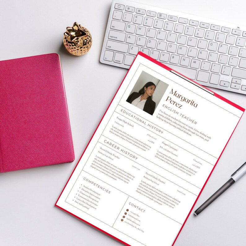 Professional CV Template Editable Resume With Minimalist Design, CV ...