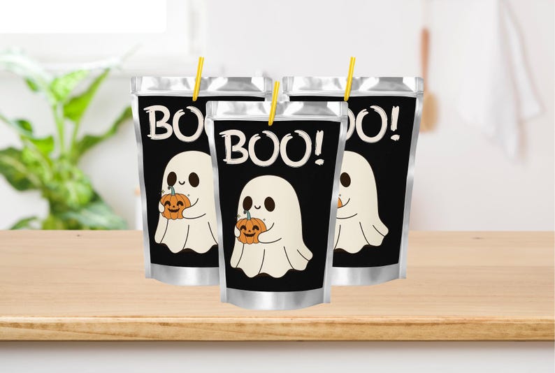 BOO! Halloween Capri Sun & Kool-aid Jammer Labels for Classroom Party ...