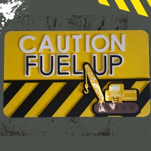 Set of 7 Construction Signs, Construction Birthday Signs, Construction ...