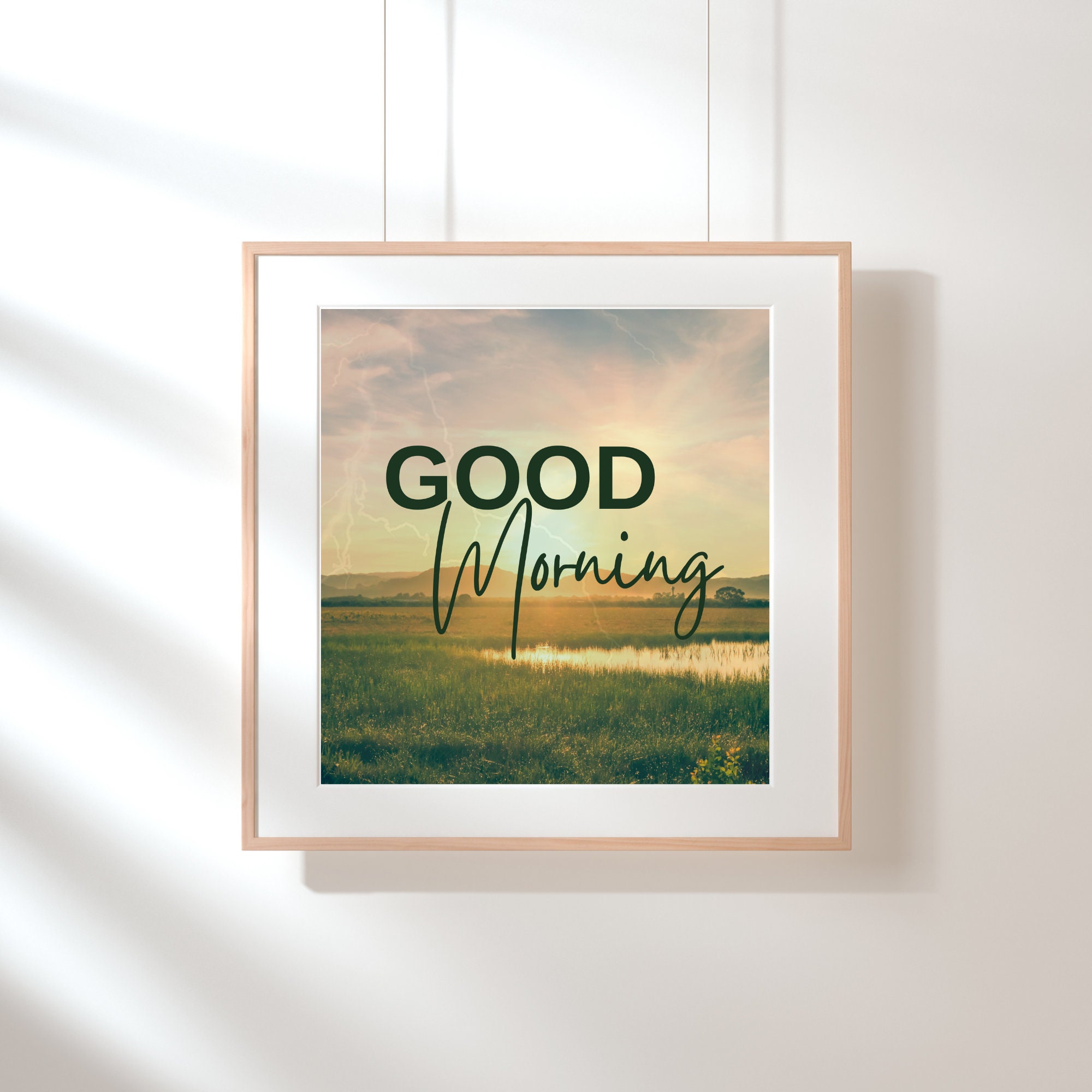 Stylish Good Morning Wall Decor Bedroom Print Set for Couples Modern ...