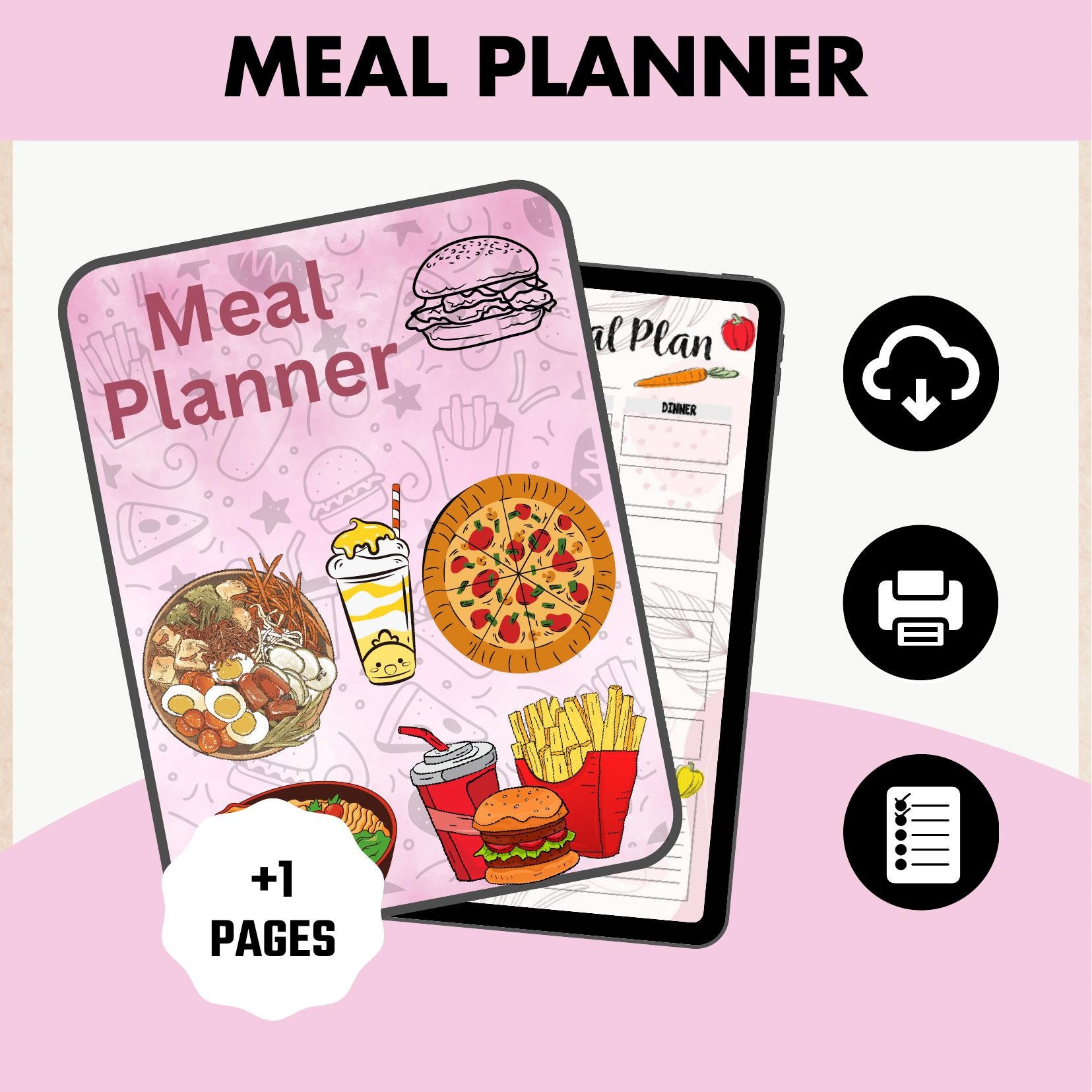 Weekly Meal Planner, Grocery List, Digital Meal Planner, Automated ...