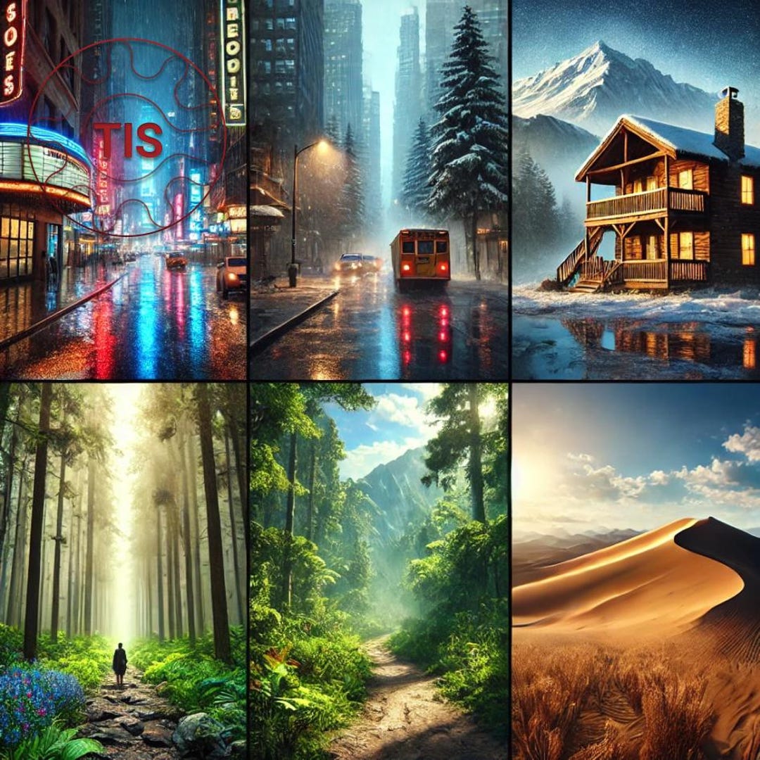 Travel-inspired Digital Collage | Hyper-realistic Scenic Collection - Etsy