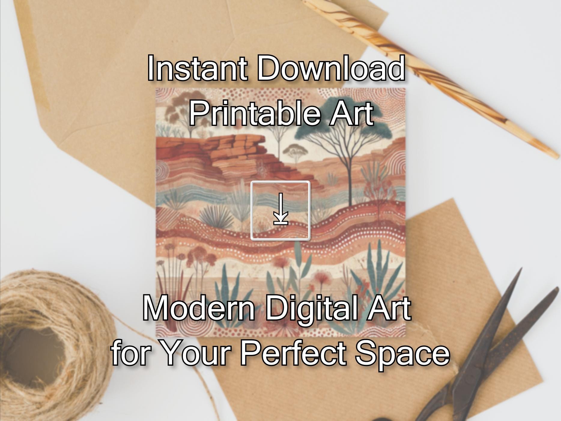 Australian Outback Dreaming - Indigenous-inspired Art Print - Etsy