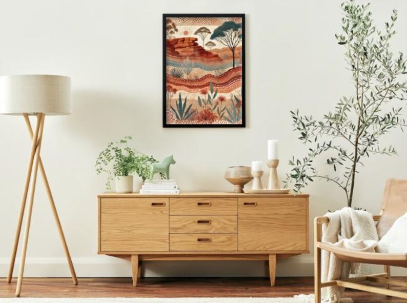 Australian Outback Dreaming - Indigenous-inspired Art Print - Etsy