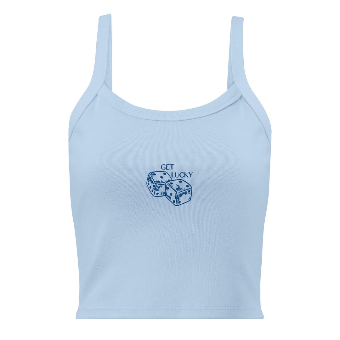 Get Lucky Dive Bar Tank Top – Embroidered Graphic Tank – Vintage Tank ...