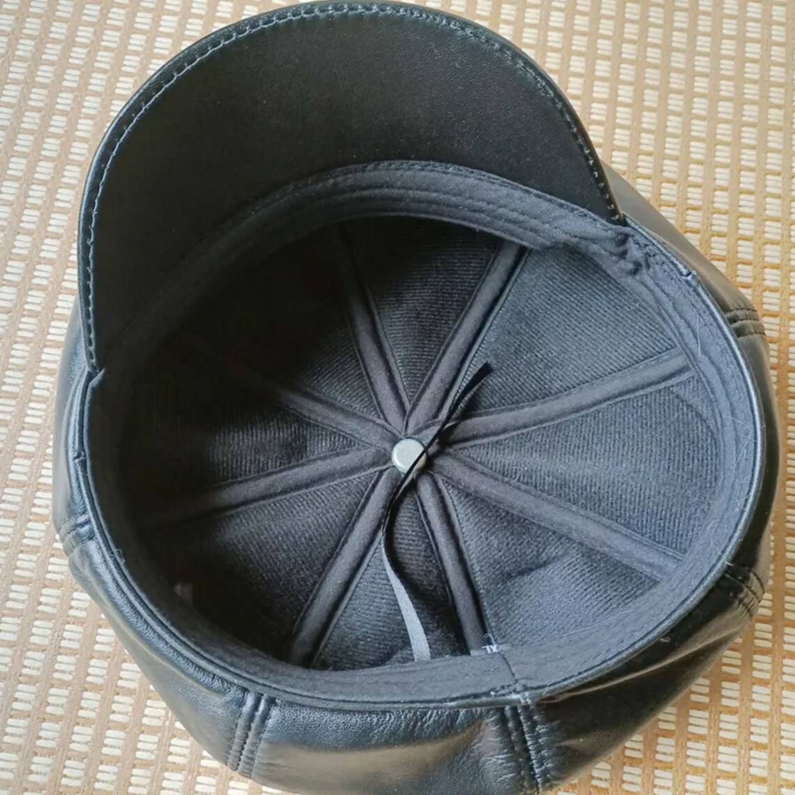 Leather Balloon 8 Panels Crown Cap French Artist Painters Applejack Paper Boy New Men's Women's ...