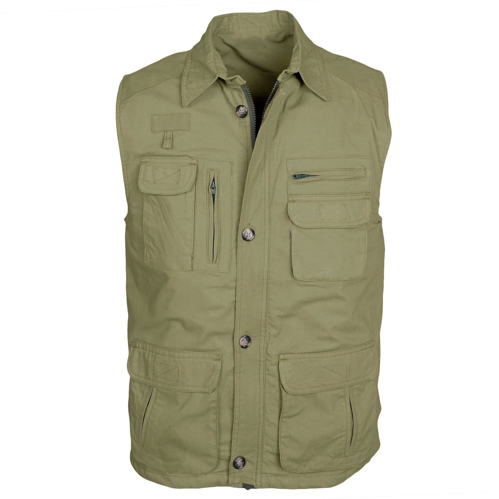 Mens Outdoor Fishing Vest Safari Photography Vests Jacket Multi Pocket ...