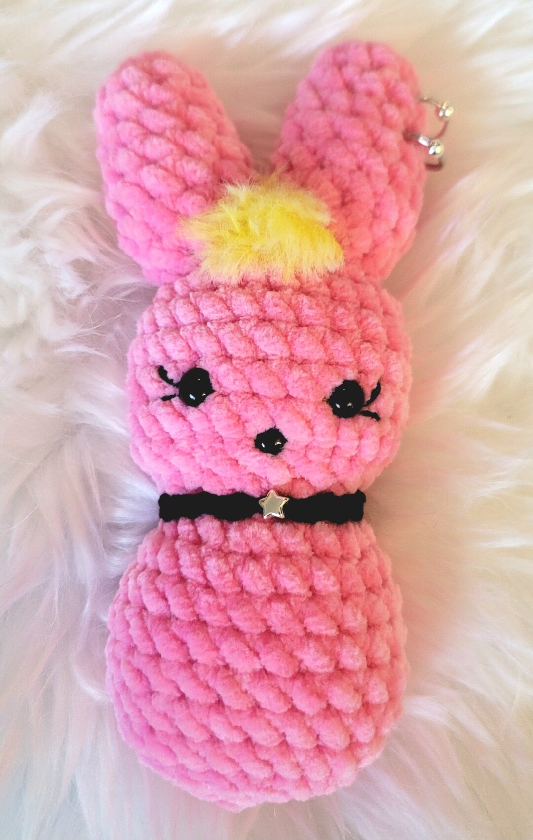 Marshmallow Bunny Peep, Crochet Peep, Emo Peep Bunny, Punk Rock Peep, Easter Bunny, Crochet ...