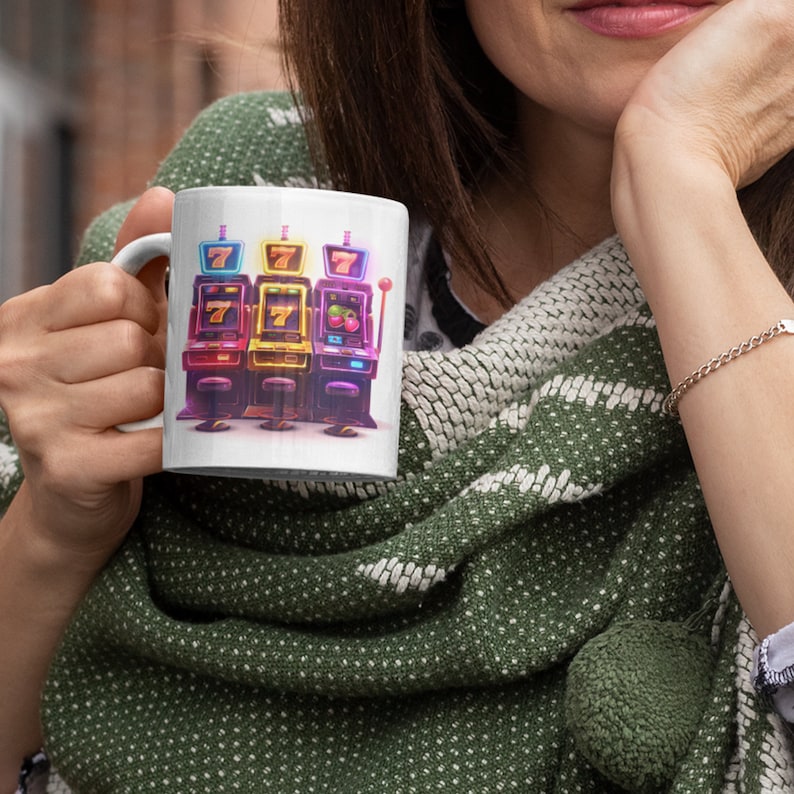 Casino Unique Gift Mug Slot Machine Coffee Mug Gift for Her Him Mothers ...