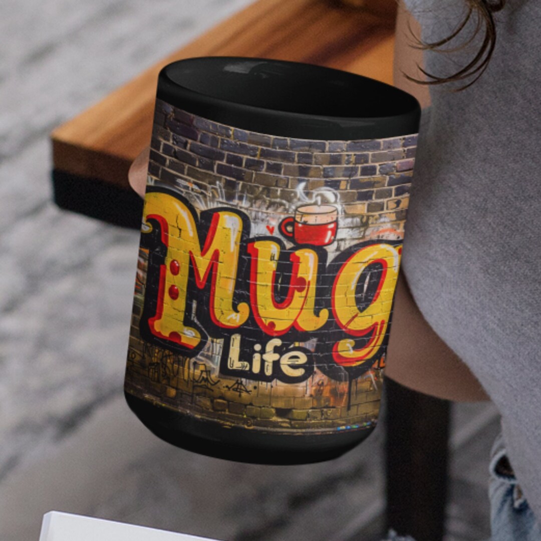 Graffiti Spray Paint Mug Gift for Her Him Unique Coffee Mug Gift Idea ...