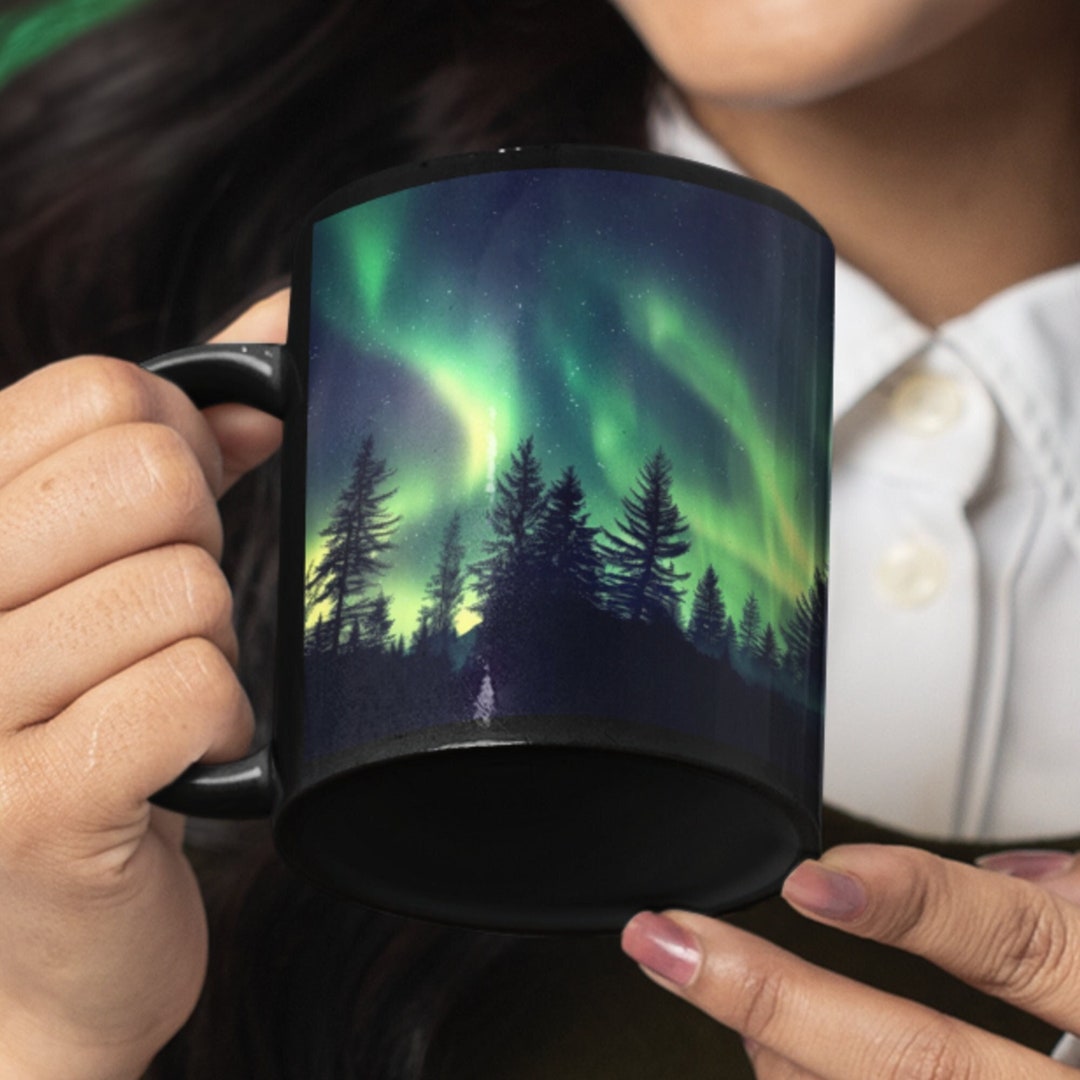 Northern Lights Mug Aurora Borealis Coffee Mug Gift for Her Him Polar ...