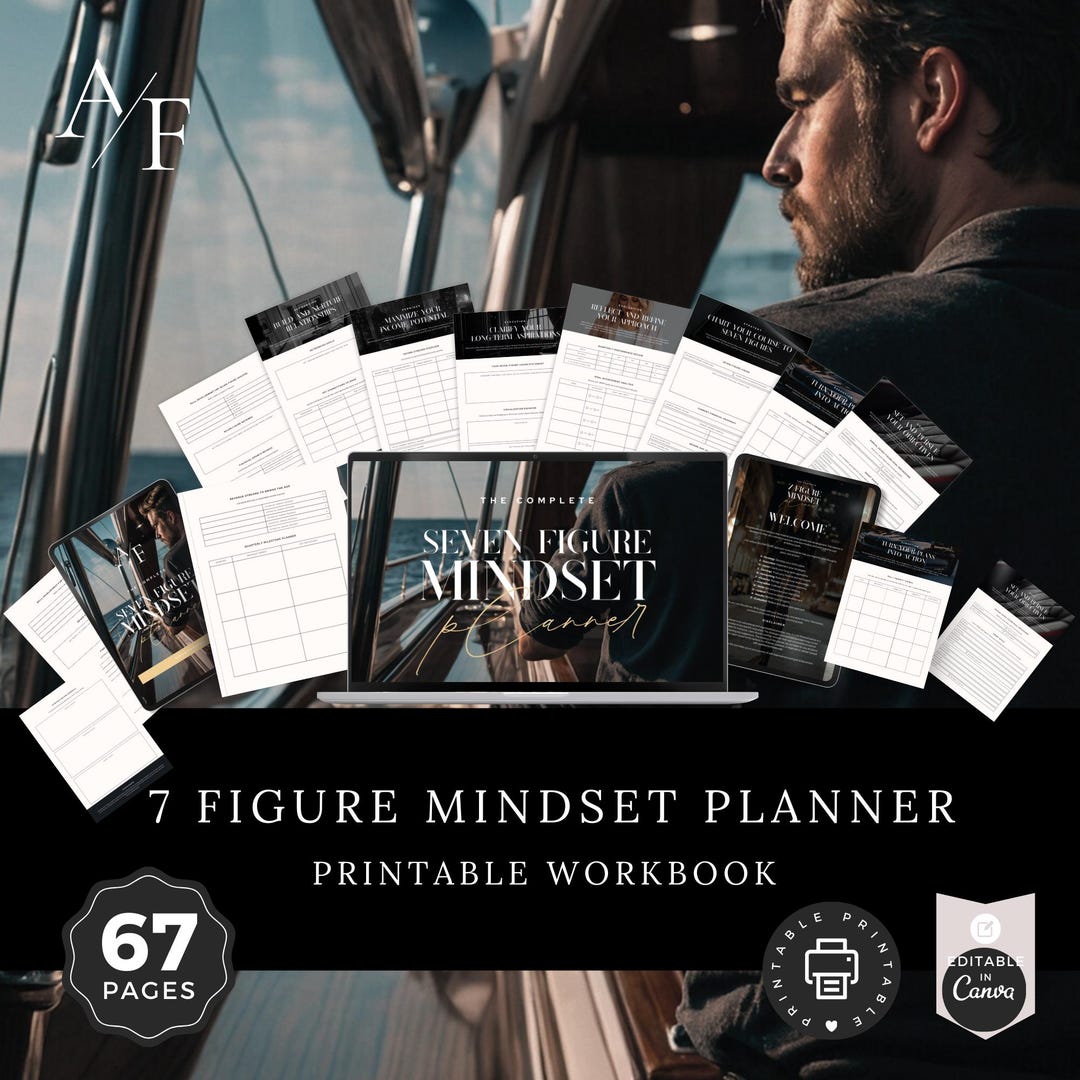 Money Mindset & Wealth Planner – Printable + Canva Template for Coaches ...