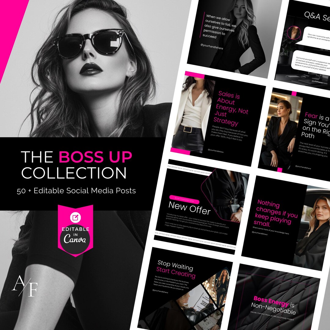 Canva Social Media Templates: 50+ Done-for-you Posts for Coaches ...