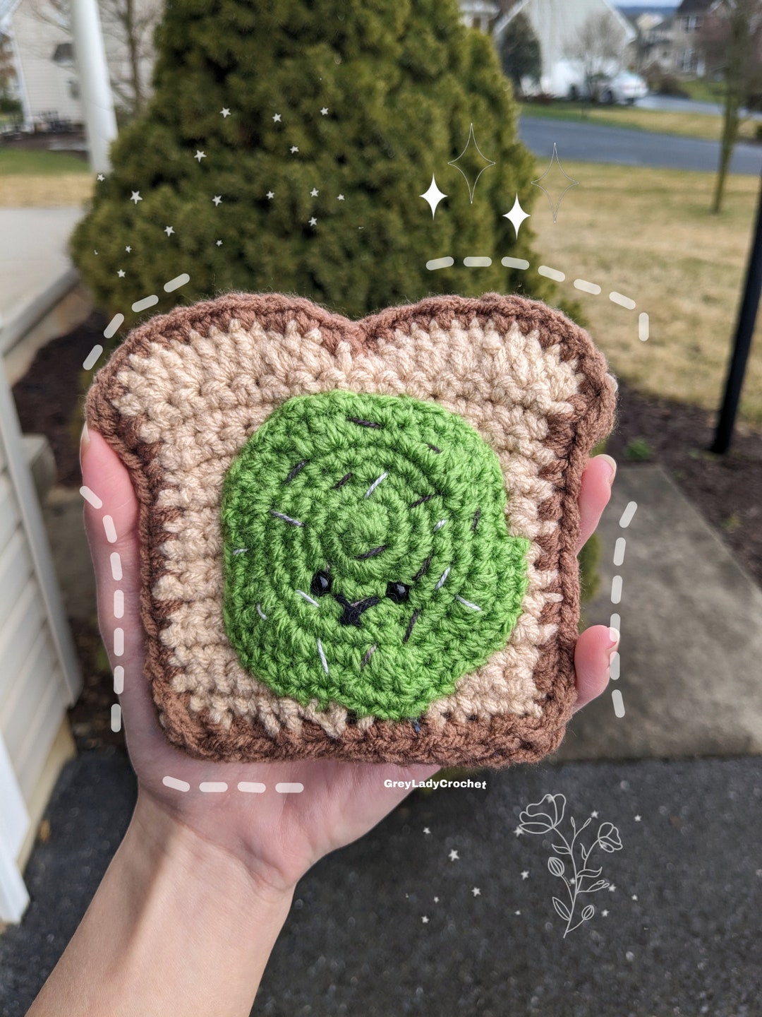 Crochet Avocado Toast Amigurumi - Etsy
