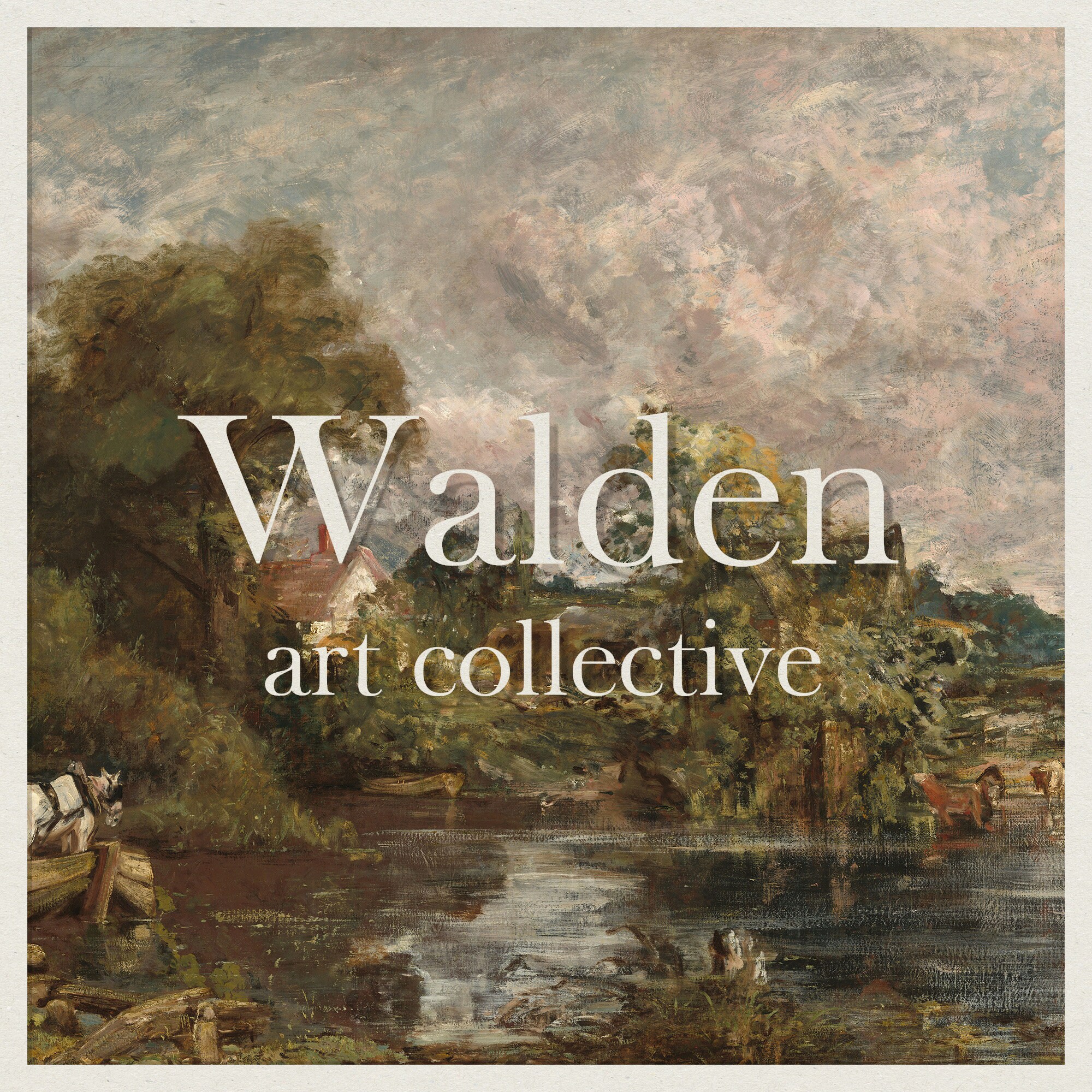 Pondside Cottage | DOWNLOADABLE PRINTABLE Wall Art Print | the White ...