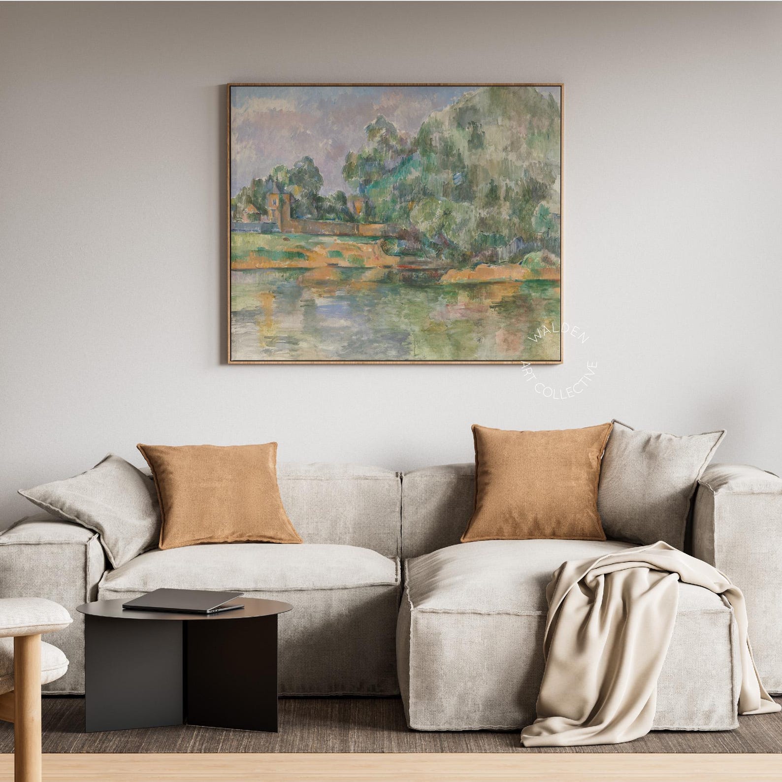 Vibrant River | DOWNLOADABLE PRINTABLE Wall Art | Banks of the Seine at ...