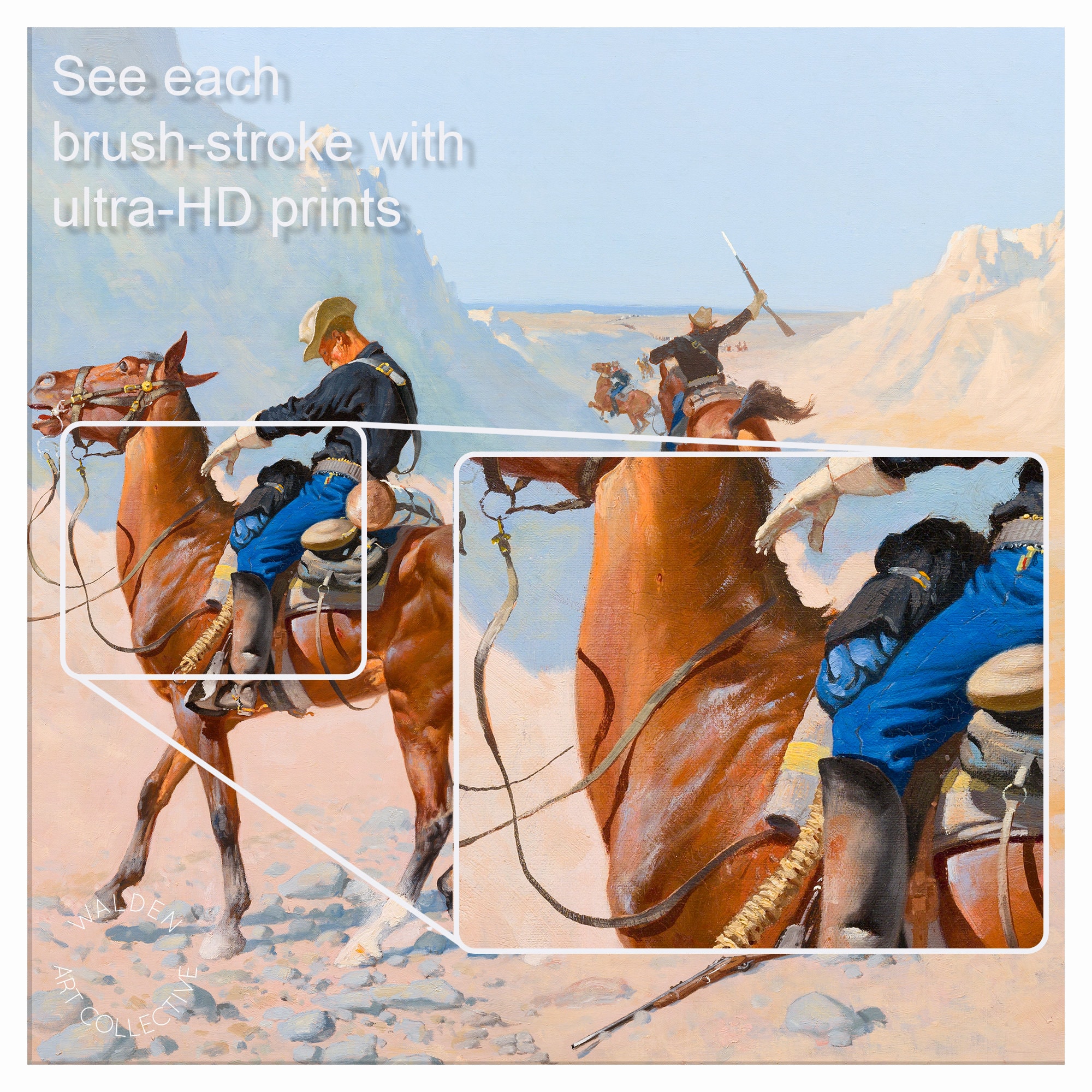 Cowboy Ambush DOWNLOADABLE PRINTABLE Wall Art the Advance-guard or the ...