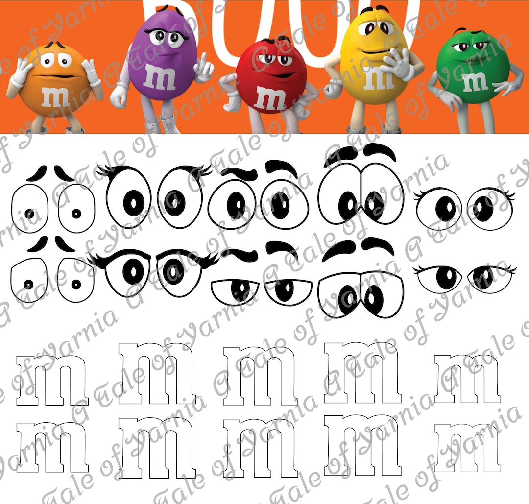SVG MM Eyes Digital File for Cutting Machines - Etsy