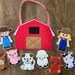 Old Macdonald Farm Finger Puppet Set With Barn Bag - Etsy