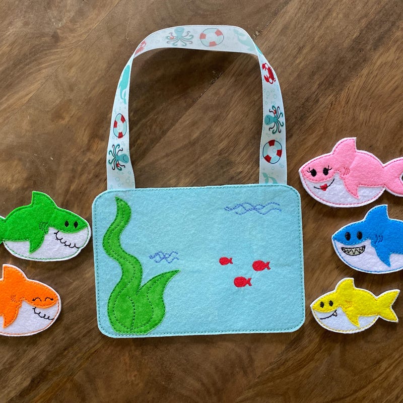 Shark Finger Puppet - Etsy