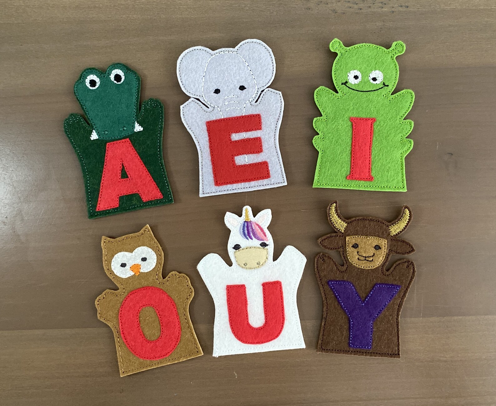 Alphabet Finger Puppet Set - Etsy