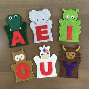 Alphabet Finger Puppet Set - Etsy