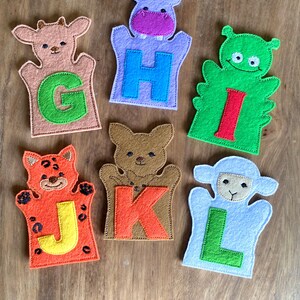 Alphabet Finger Puppet Set - Etsy