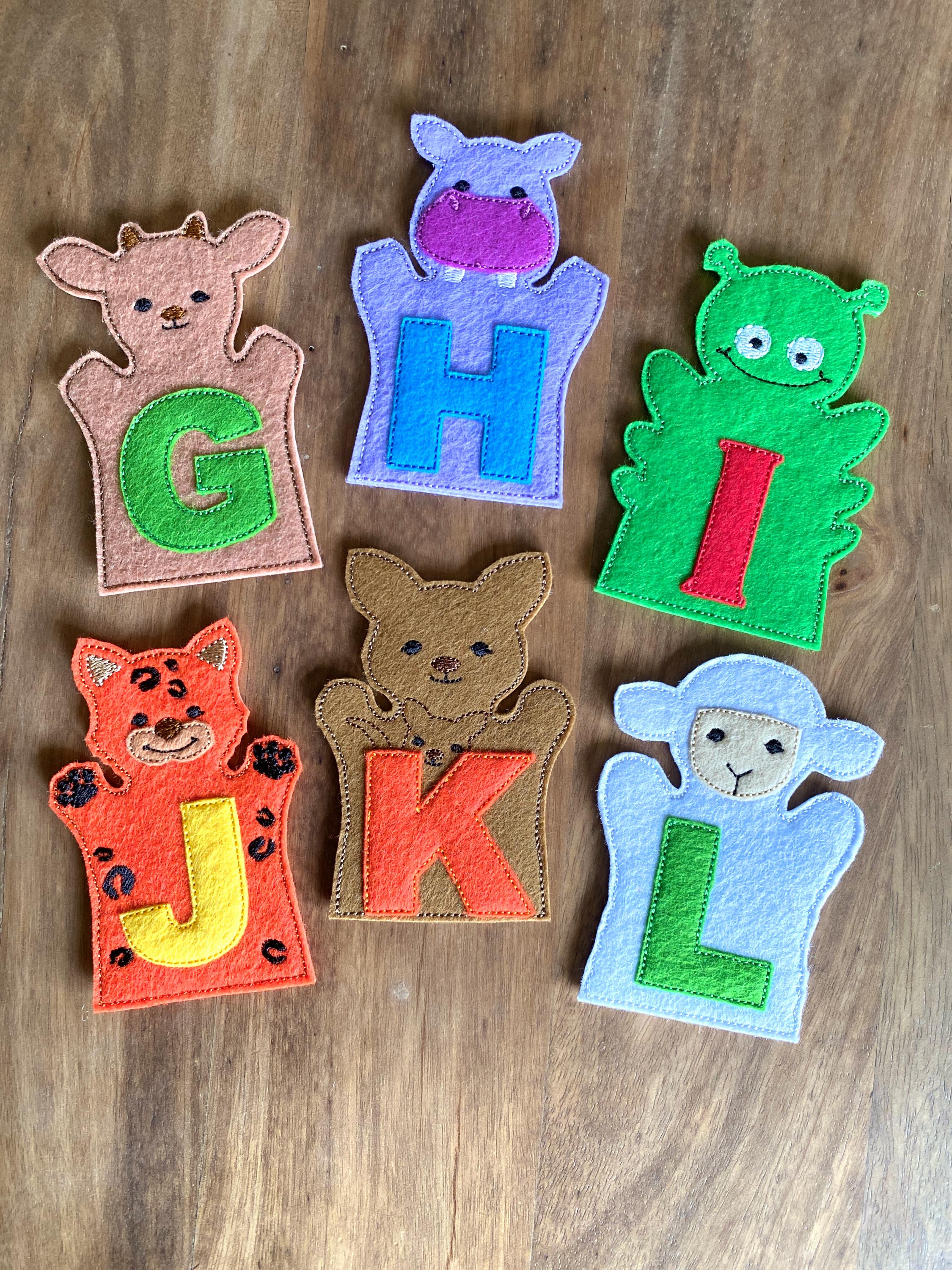 Alphabet Finger Puppet Set - Etsy