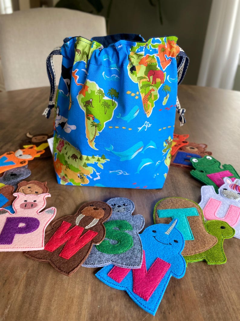 Alphabet Finger Puppet Set - Etsy