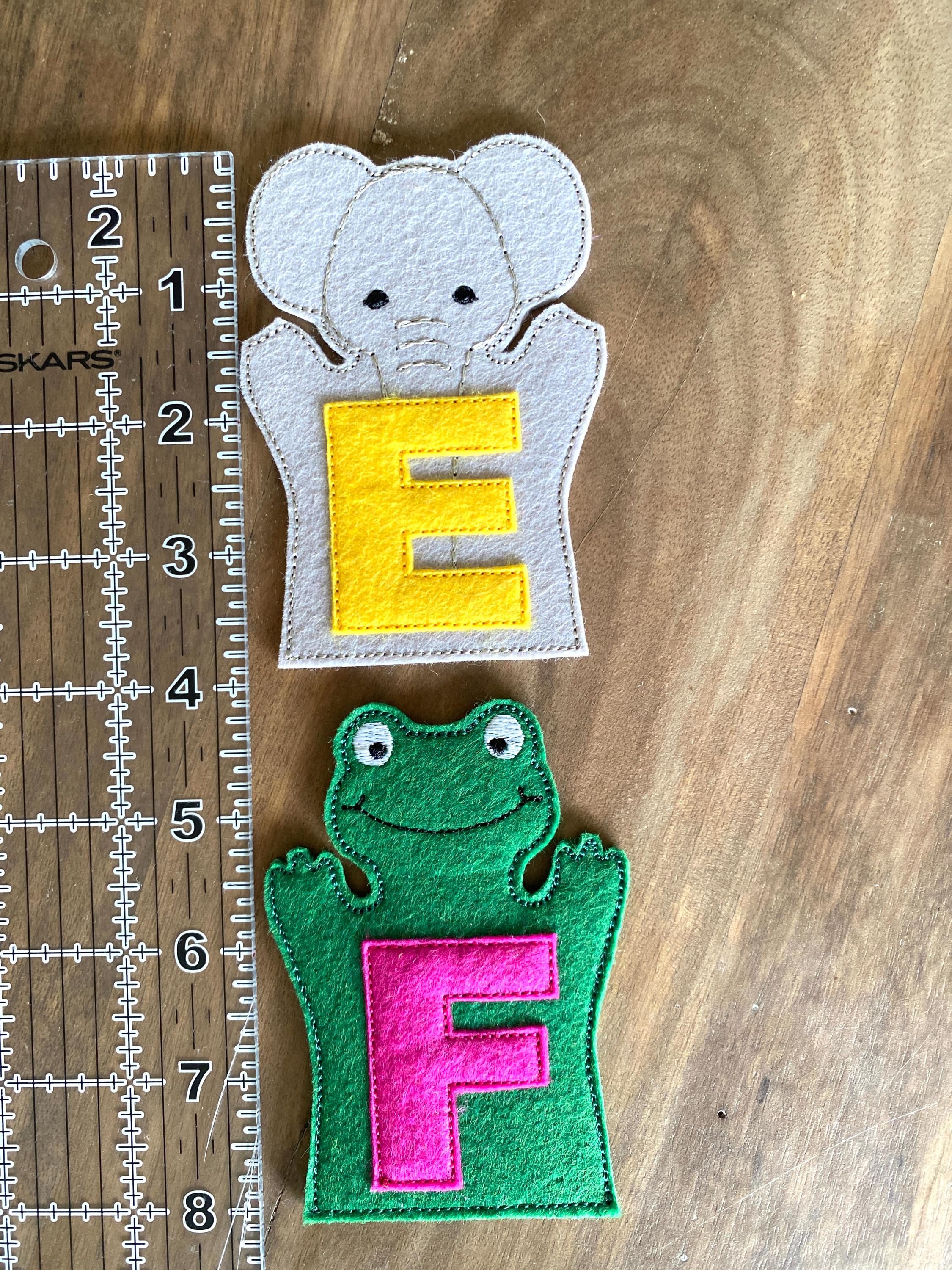 Alphabet Finger Puppet Set - Etsy
