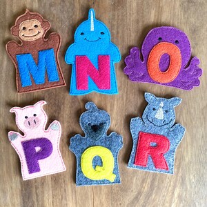 Alphabet Finger Puppet Set - Etsy