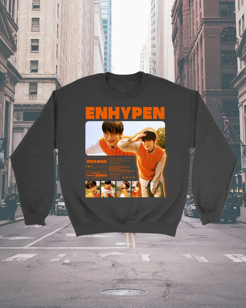 Enhypen Sunoo Orange Blood Shirt, Enhypen Engene Shirt, Enhypen Shirt ...