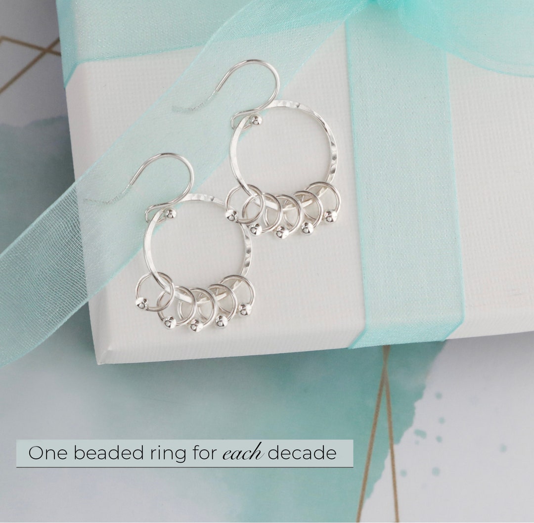50th Birthday for Her Milestone Birthday Earrings Sterling Silver ...