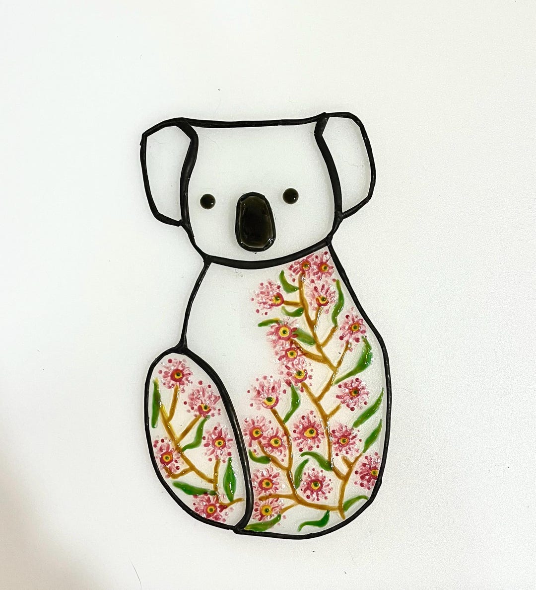 Koala Stained Glass * Sun Catcher Window Hanging * Marsupial Glass ...
