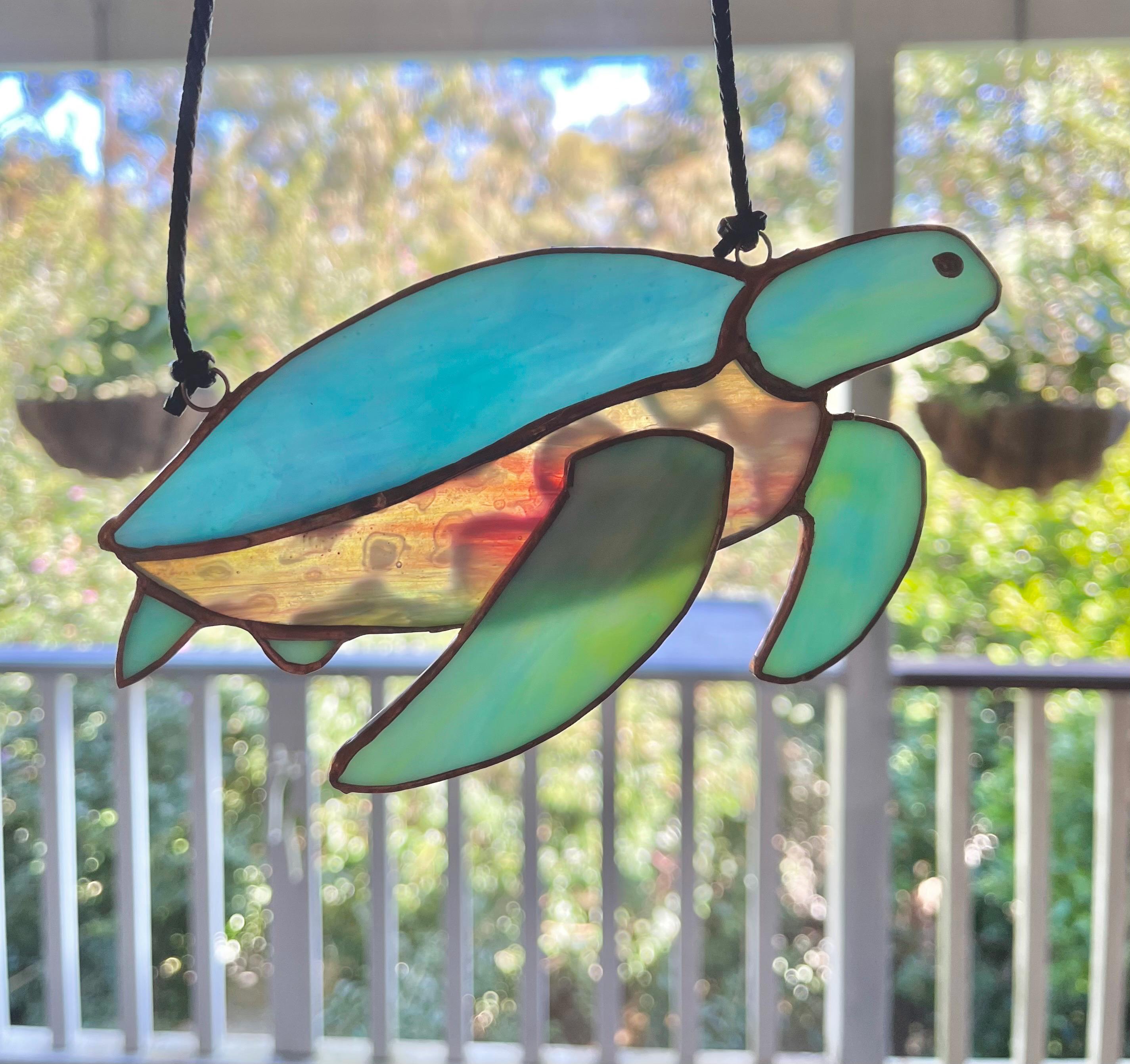 Sea Turtle Stained Glass * Digital Download: Hobby License * Pattern ...