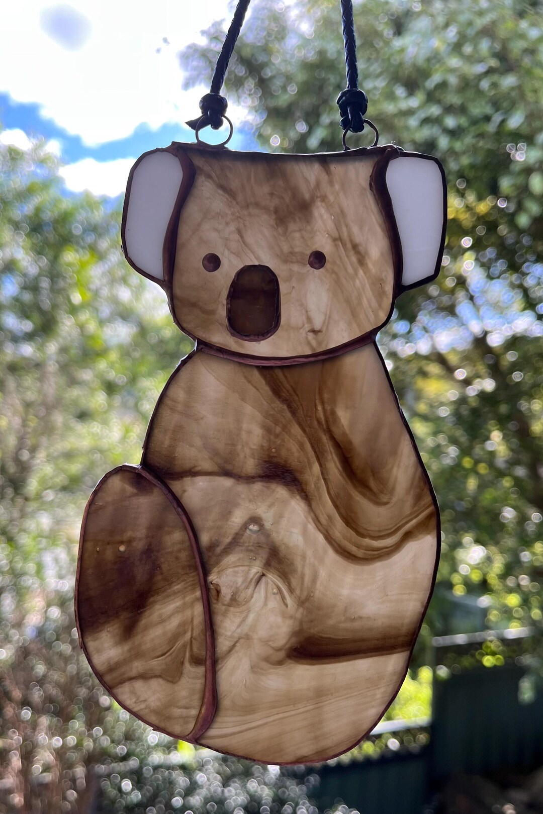 Koala Stained Glass Sun Catcher Window Hanging Koala Marsupial ...
