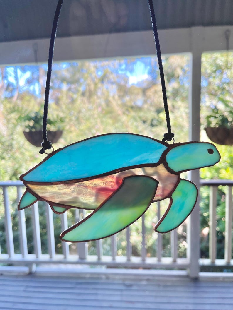 Sea Turtle Stained Glass * Digital Download: Hobby License * Pattern ...