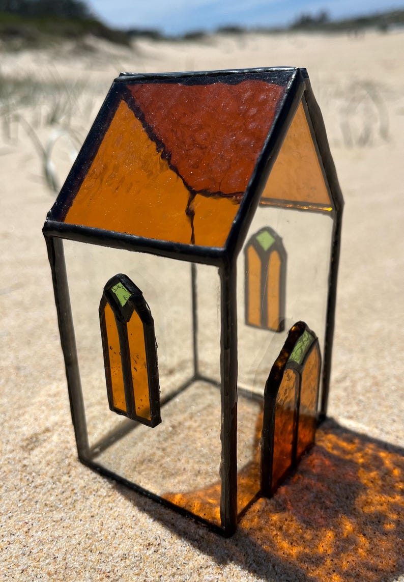 Tall 3D House Stained Glass * Digital Download: Hobby License * Pattern ...