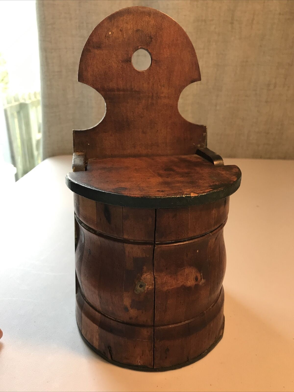 Antique Wooden Salt Box Farmhouse. Bench Top. Lidded - Etsy