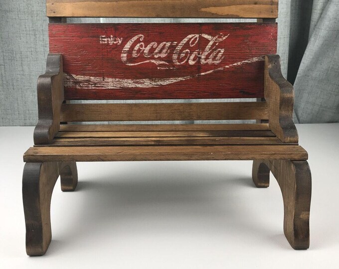Vintage Enjoy COCA-COLA Coke Display Bench Handmade Wooden ...