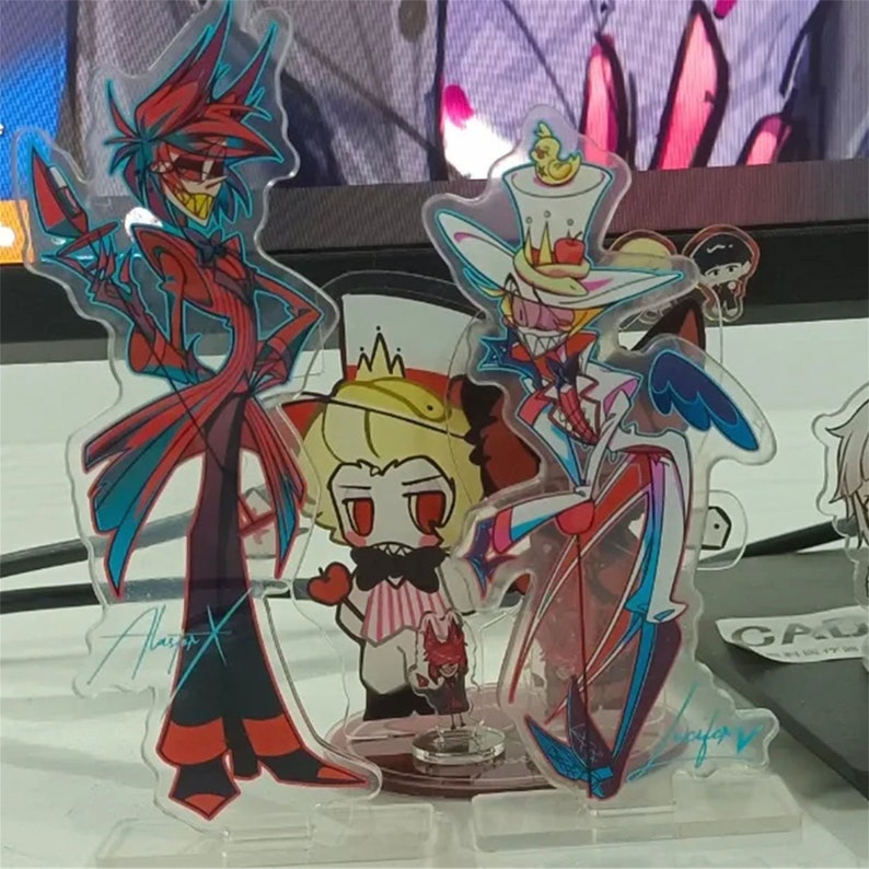 Alastor Hazbin Hotel Goth Inspired Standee, Alastor y Lucifer Acrylic ...