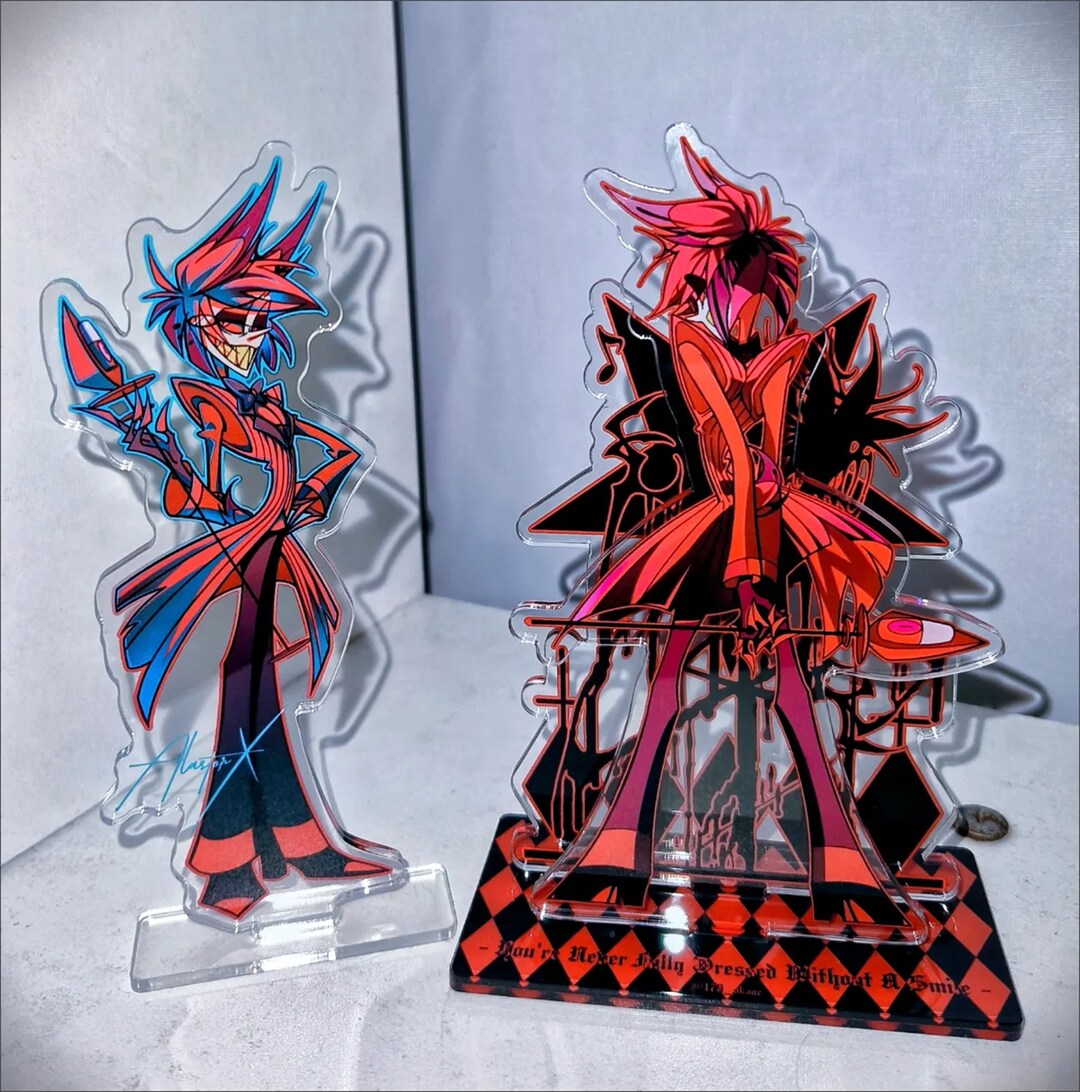 Alastor Hazbin Hotel Goth Inspired Standee, Alastor y Lucifer Acrylic ...
